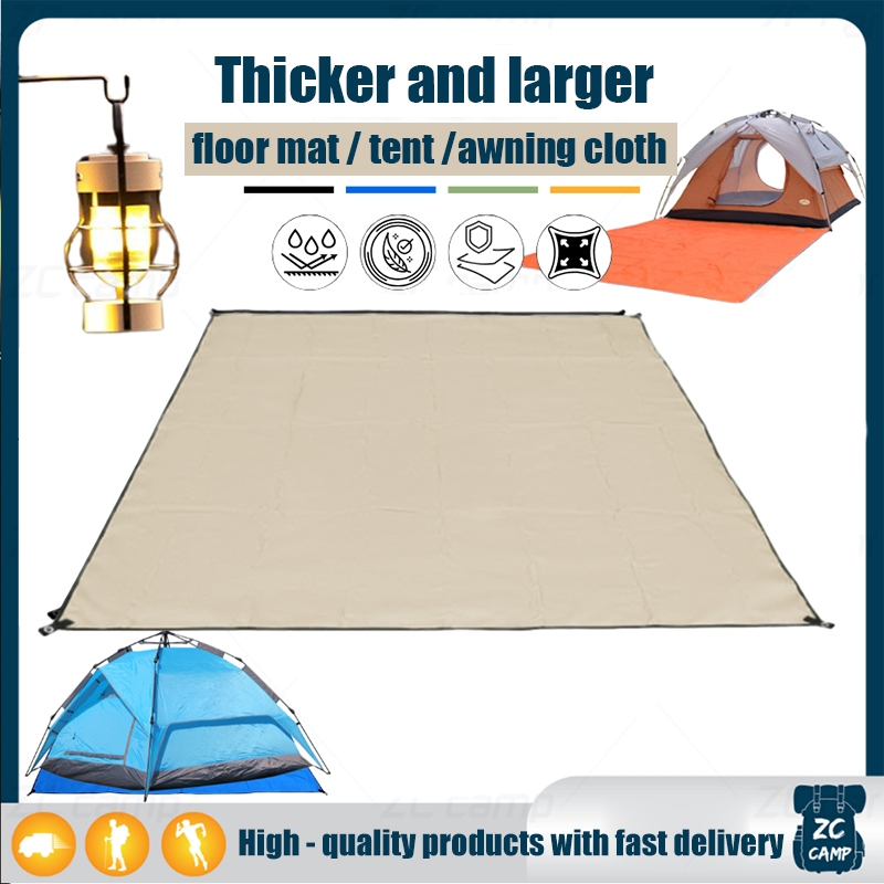 【Thick Double-Layer】Alas Khemah Camping Waterproof Ground Sheet Camping ...