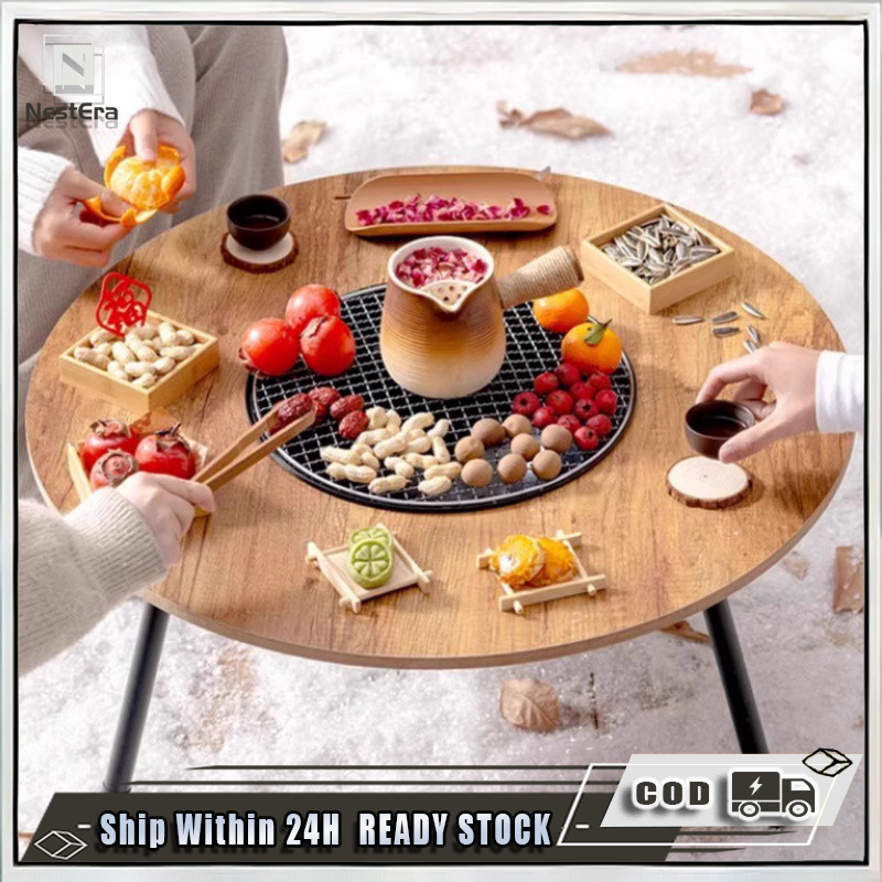 Meja Camping Lipat BBQ Grill Outdoor Camping Table Multifunctional ...