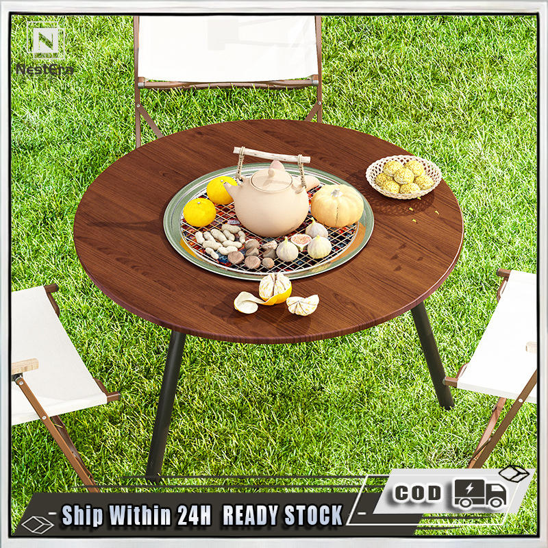 Meja Camping Lipat BBQ Grill Outdoor Camping Table Multifunctional ...