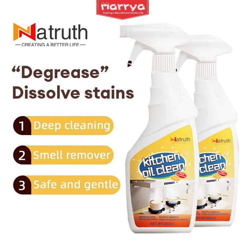 Natruth 500ml kitchen cleaner spray heavy oil kitchen cleaner oil stain ...