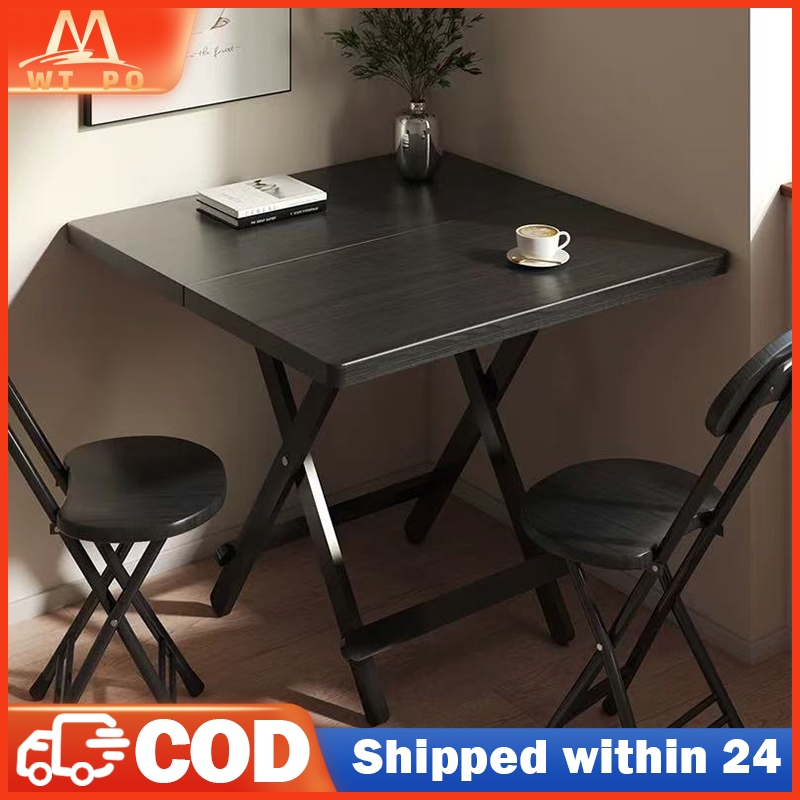 【WT PO】Folding table Family table eating table Simple small square ...