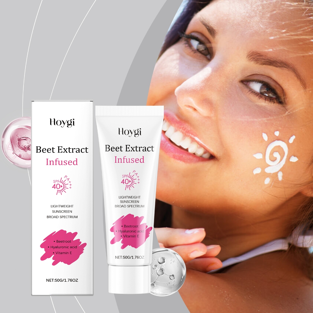 Hoygi Lightweight Sunscreen Beet Extraction Moisturizing Light Texture ...