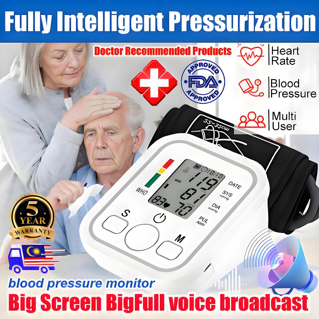Blood Pressure Monitor Intelligent cuff pressurization measure high ...