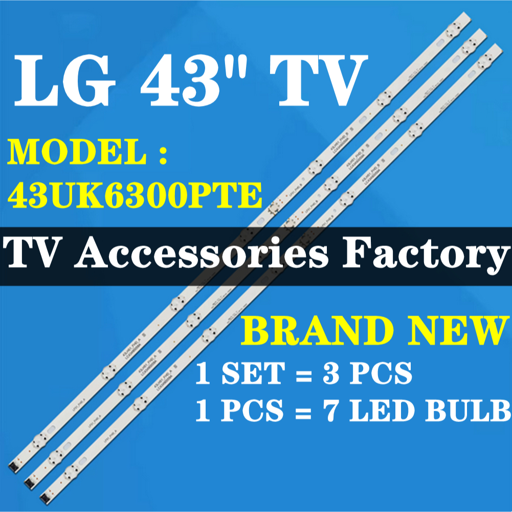 NEW 1 SET 43UK6300PTE LG 43" LED TV Backlight 43 INCH Lamp TV 43UK6300 | Shopee Malaysia