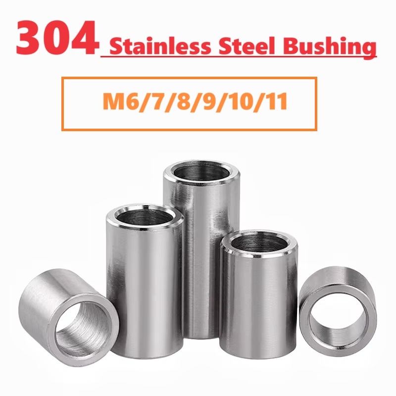 5/10Pcs- 304 Stainless Steel Bushing Washer Gasket Unthreaded Round ...