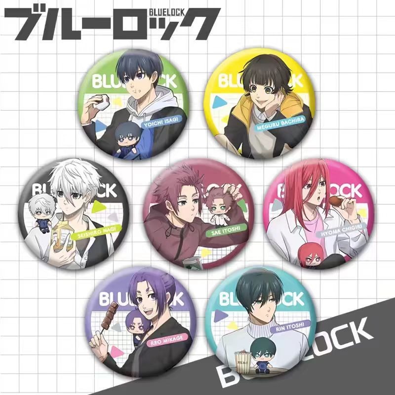 Anime Blue Lock Seishiro Nagi Isagi Yoichi Cute Badge Brooches Cosplay ...