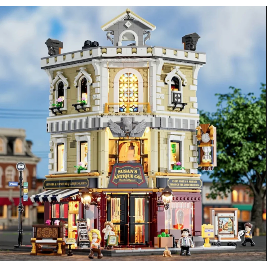 【KAK】Funwhole Collection Shop Street View Building Block With Full LED ...
