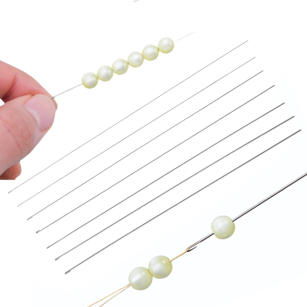 1pc/ string needle 0.3-0.9mm beaded needle stainless steel material for ...