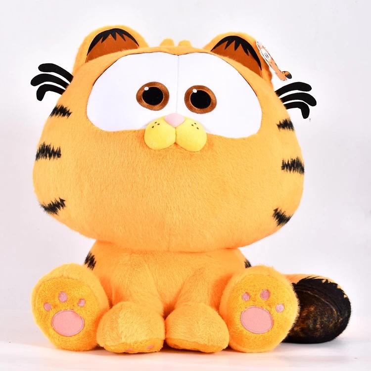 The Garfield family Cartoon cute sitting position Garfield plush toy ...