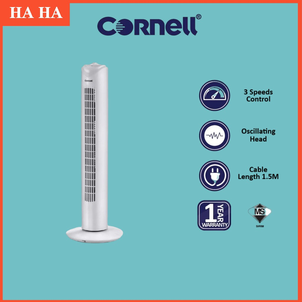 Cornell Tower Fan 3 Speed Tower Fan With Timer | CTF-180X | Shopee Malaysia