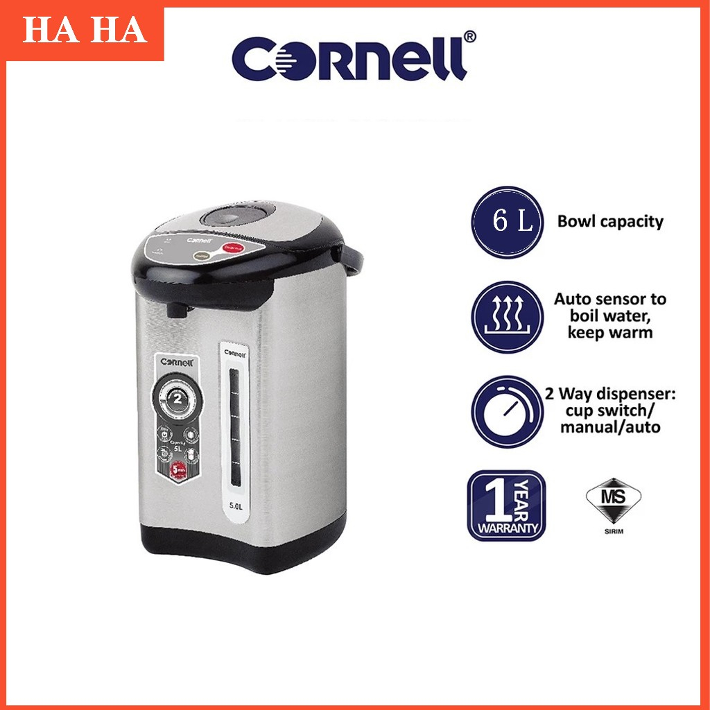 Cornell 6 Litre Digital Thermo Pot 730W Multi-Function Thermopot KEEP ...