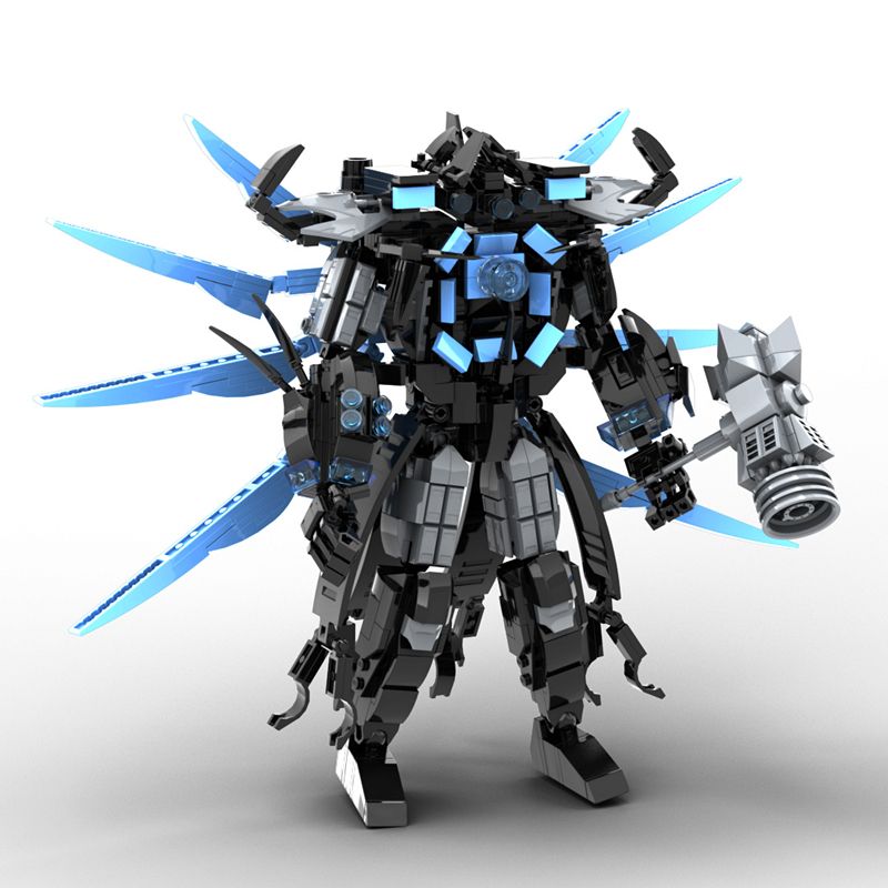 780pcs/set Horror Game New Trisolaran Titan Monitor Building Blocks ...