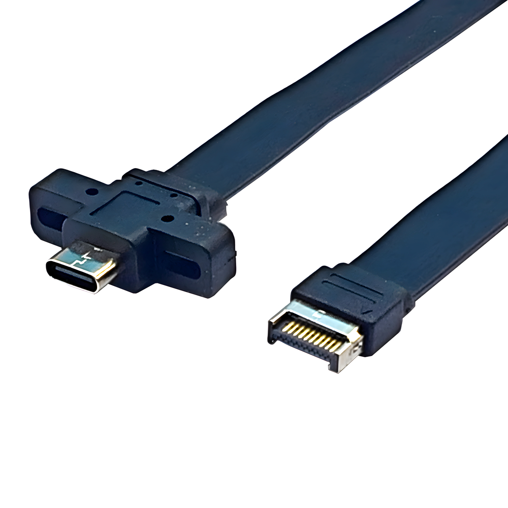 30/50cm USB3.2 GEN2*2 20Gbps Front Panel Cable TYPE-E to TYPE-C Adapter ...