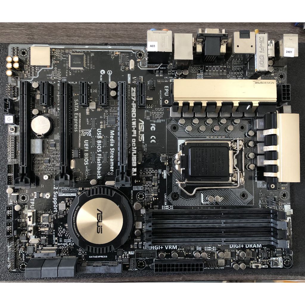 Asus Z97-PRO (Wi-Fi AC) Motherboard ATX LGA1150 DDR3 Intel Z97 With I/O Shield | Shopee Malaysia