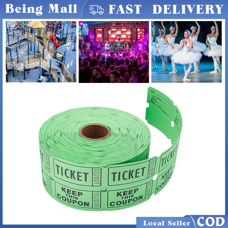 500pcs Raffle Ticket Single Paper Labels Drink Events Raffle Tickets ...