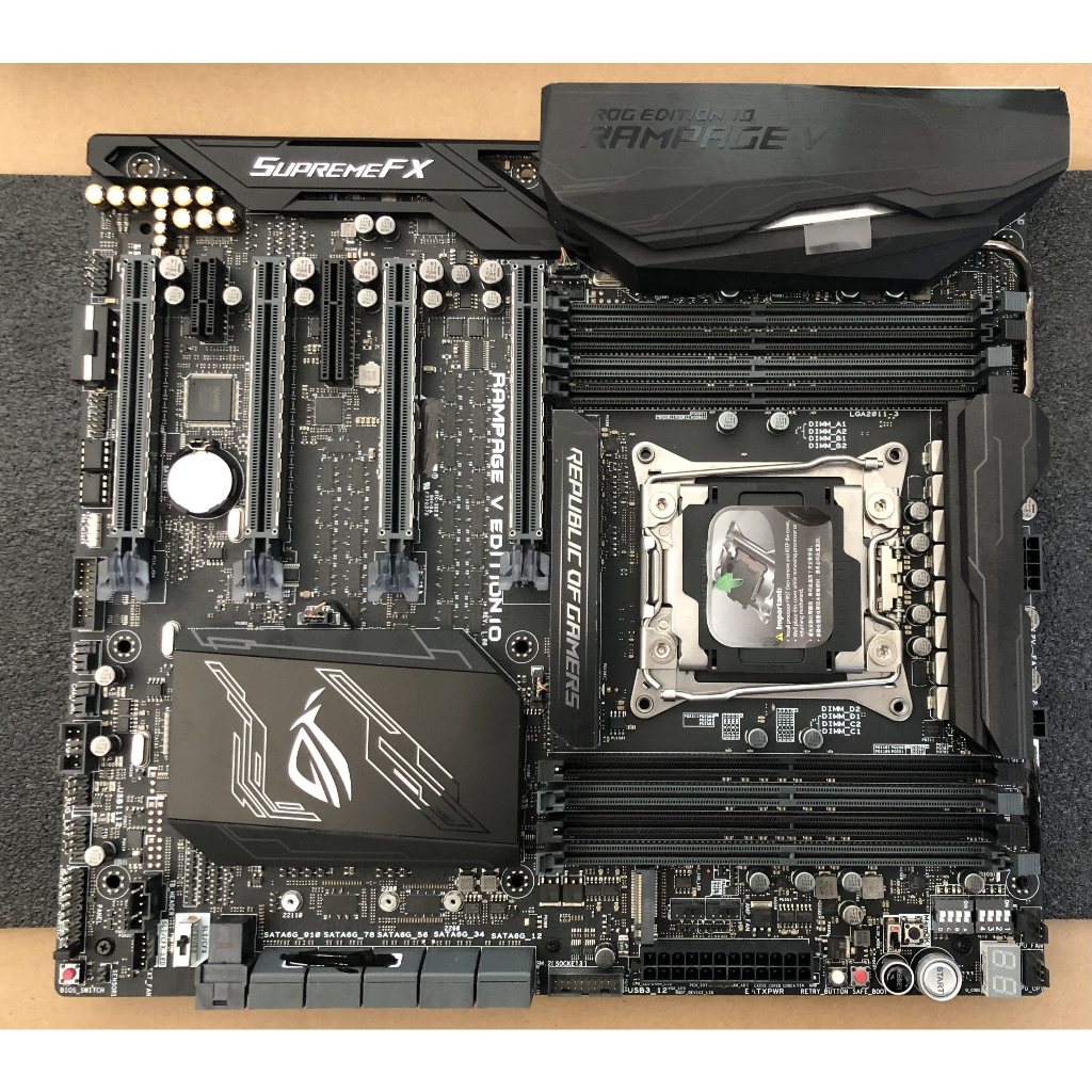 ASUS ROG RAMPAGE V EDITION 10 Motherboard Intel X99 LGA2011-v3 DDR4 ...