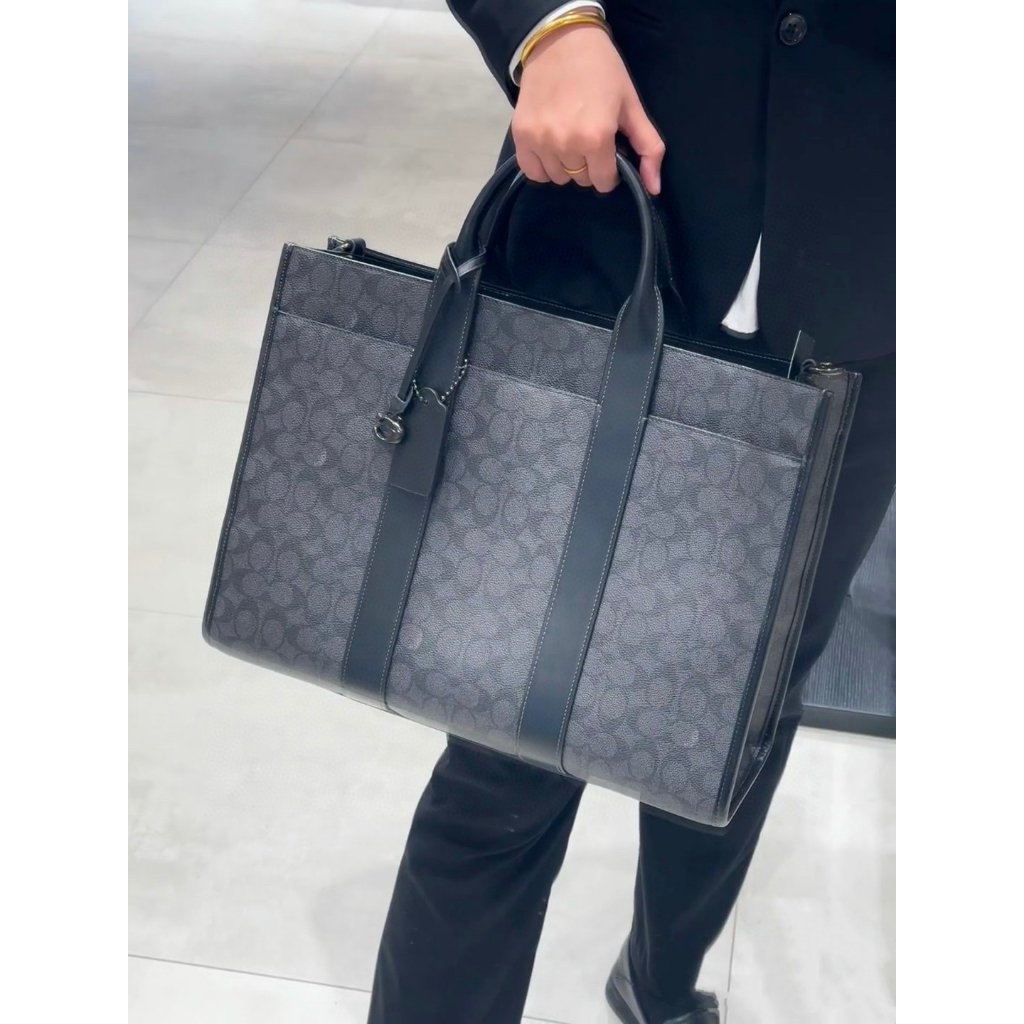 Genuine 100% COA * H Men's Classic Logo WESLEY Tote Bag Business ...