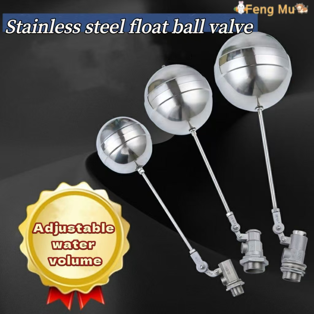 1Pcs Adjustable Water Float for Valve Stainless Steel Floating Ball Float Valves DN15/DN20/DN25 ...