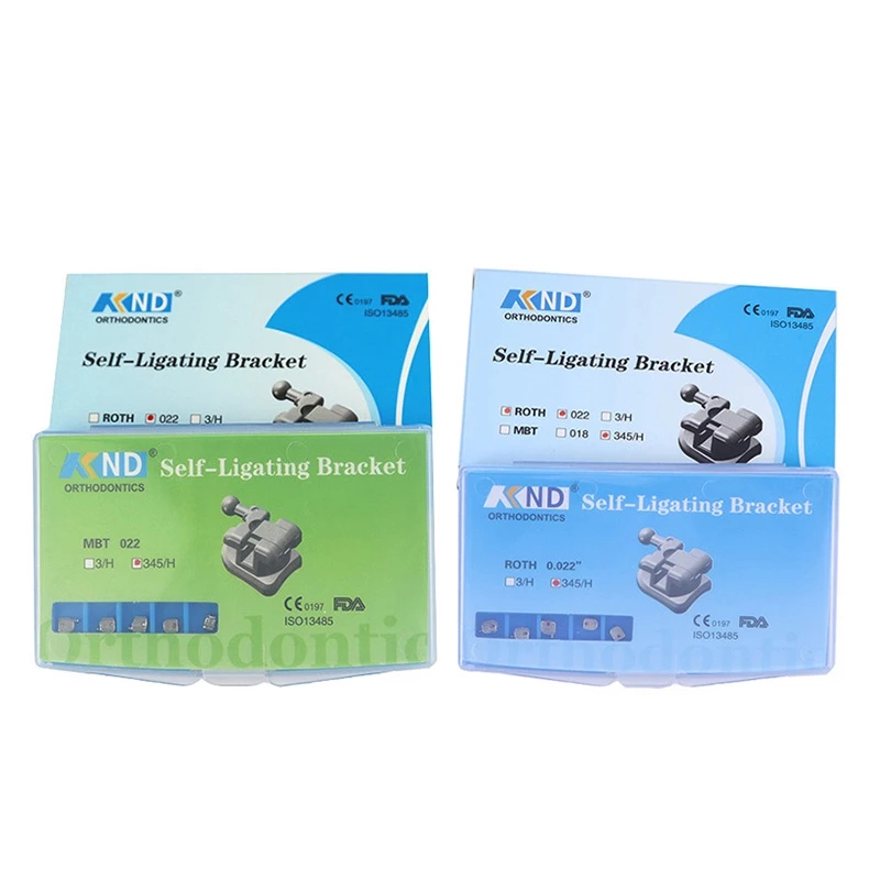 Dental Self-Ligating Active Orthodontic Brackets Hook 3 With Buccal ...