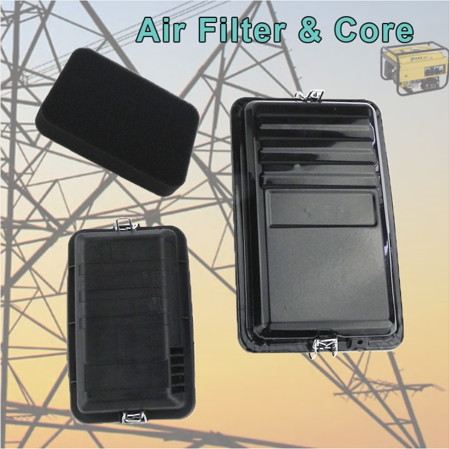 Honda type Gasoline Engine air filter and core, 2KW, 2.5KW, 3KW, 5KW ...