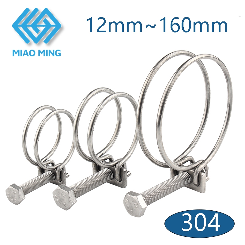 5pcs 2pcs1pcs/Ready Stock HOSE CLAMP CLIP 304 DOUBLE WIRE HOSE CLAMP ...