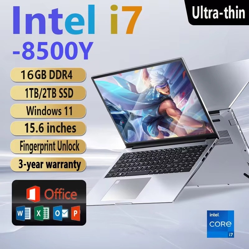 Fingerprint UnIock Notebook Windows 11 Pro 15.6 inch Laptop Computer PC ...