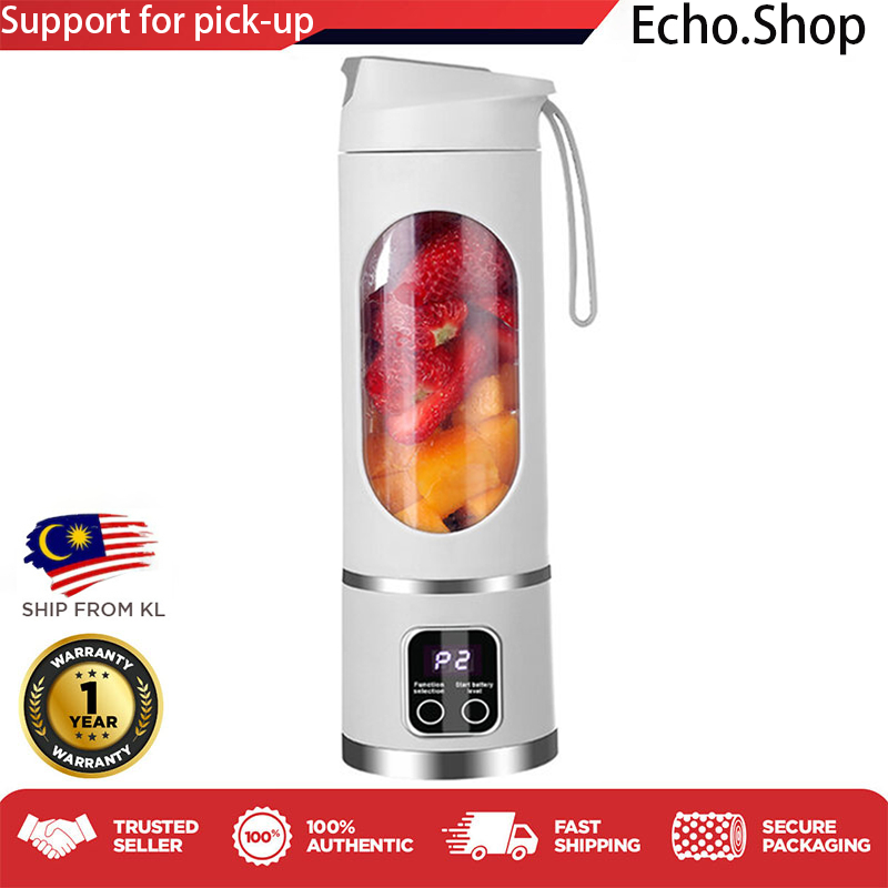 Echo Portable Electric Juice Blender Fruit Blending USB Glass Mini ...