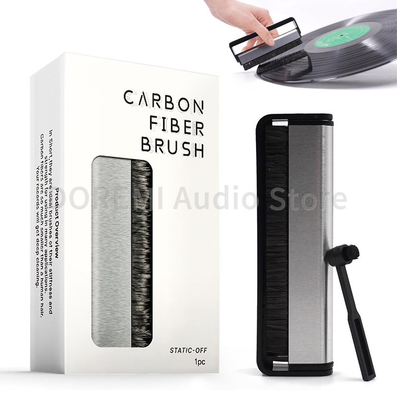 LP Vinyl Record Turntable Cleaning Brush Anti-Static Carbon Fiber ...