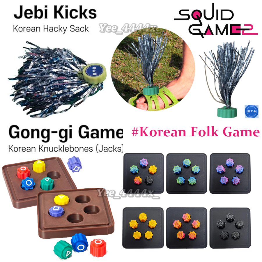Squid Game 2 Jebi Kicks Shuttlecock Toys Gong-gi Jack Stone Game ...