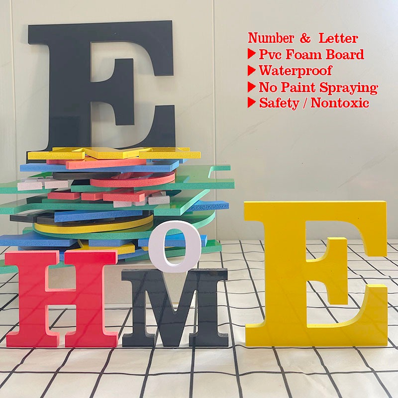 ((H20H25H30cm) PVC Waterproof Alphabet ABC Letter Number Wording ...