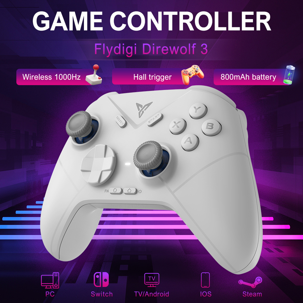 Flydigi Direwolf 3 Wireless Controller PC Gamer, With HallEffect joystick, For Switch Bluetooth ...