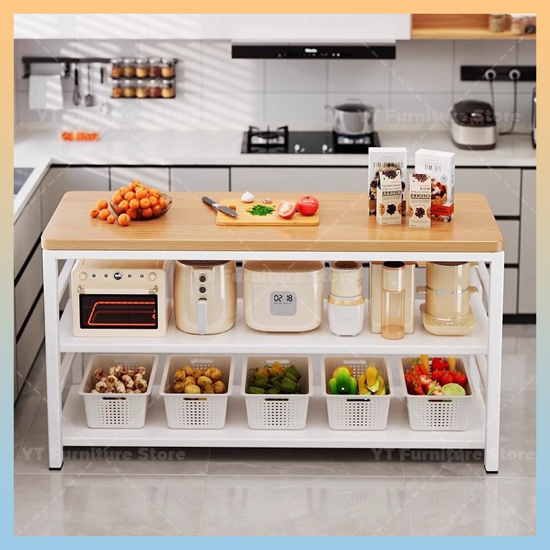YT Kitchen Dish Rack Cabinets With Doors Multilayer Cupboards Microwave ...