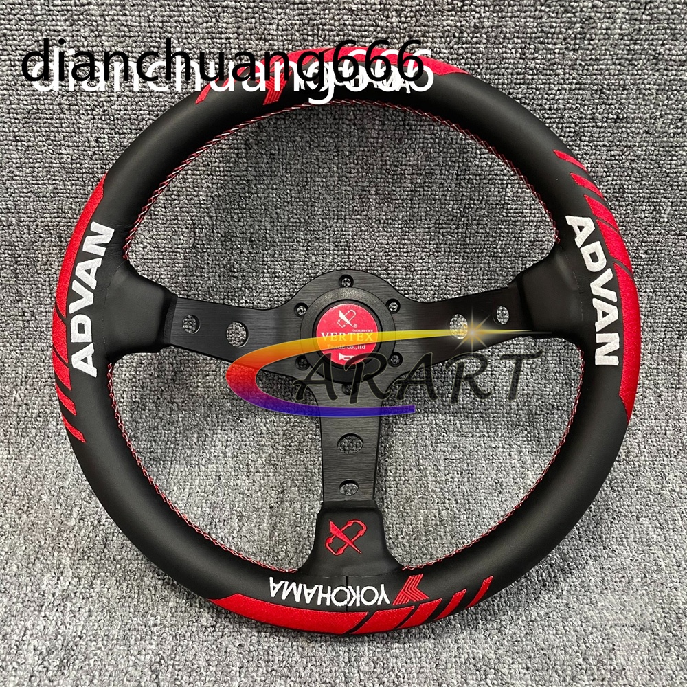 New ADVAN collaboration with the VERTEX car tuned steering wheel GM's 13-inch embroidered ...
