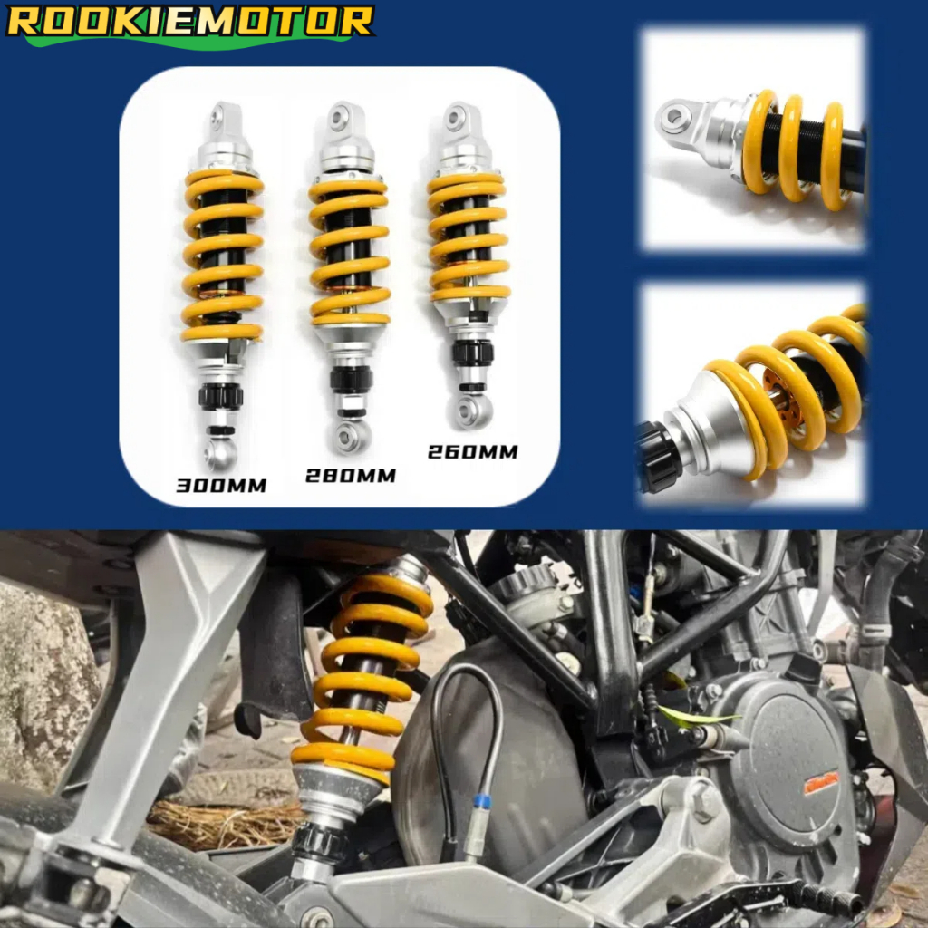 Universal 260/280/300MM Motorcycle CNC Aluminum Alloy Modified Rear ...