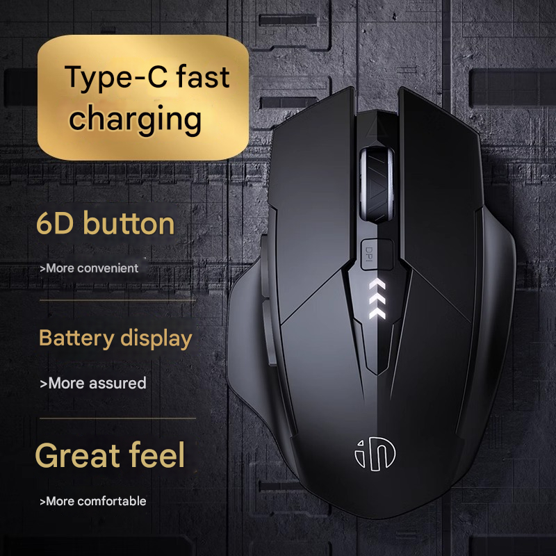 Inphic INPHIC PM6 Wireless Bluetooth Three-Mode Mouse F1S Charging ...
