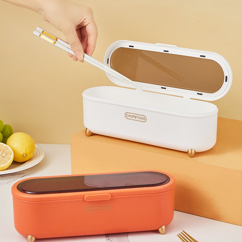 Portable Chopsticks Box,Dust- chopstick cage with lid, kitchen spoon ...