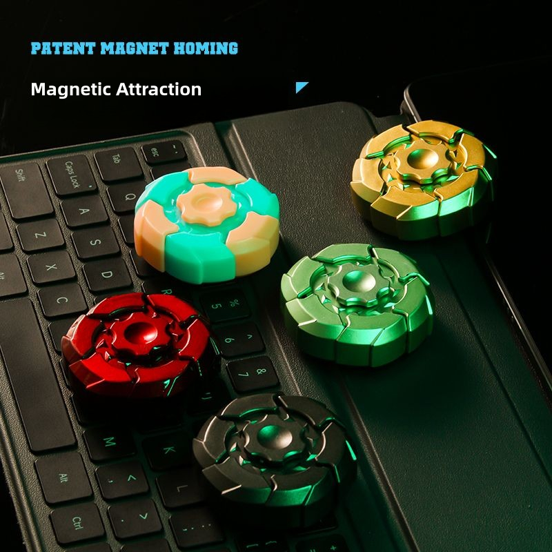 Fidget Spinner Deformable Finger Spinner Toy Magnetic Fidget Toy ...
