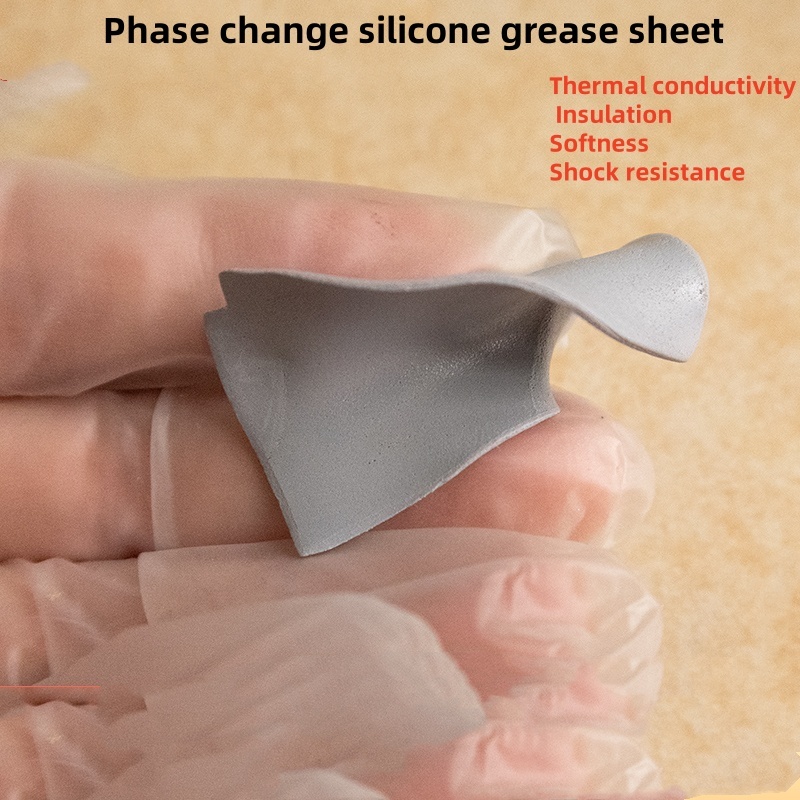 High thermal conductivity silicone grease sheet, phase change thermal ...