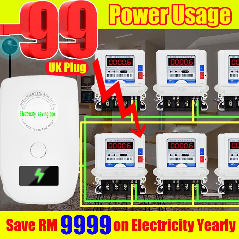 Save 99% of electricity bills UK Plug energy Saving Box electricity ...