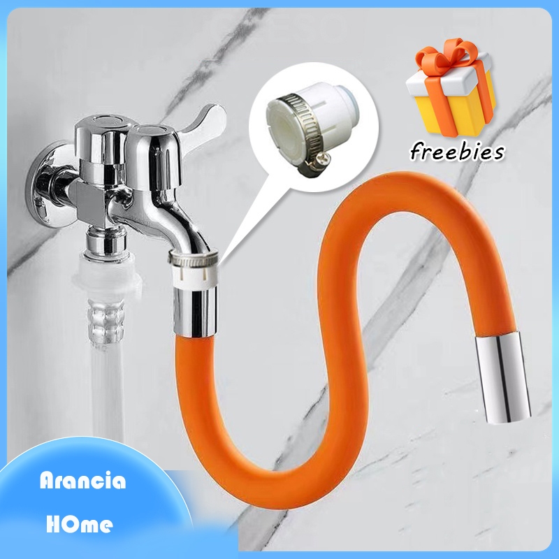Faucet Extension Hose Extender Pipe Tube Water Tap Flexible Universal ...