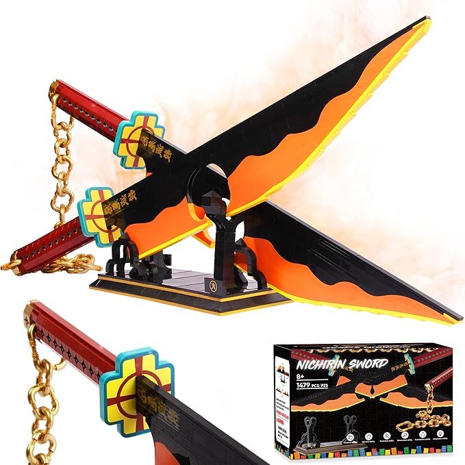 196cm Japan Anime Cosplay Samurai Sword Building Block Set 1478pcs Uzui ...