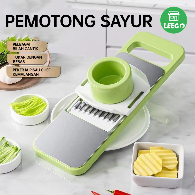 LEEGO Food Slicer 5in1 Pemotong Makanan Stainless Steel Kitchen ...