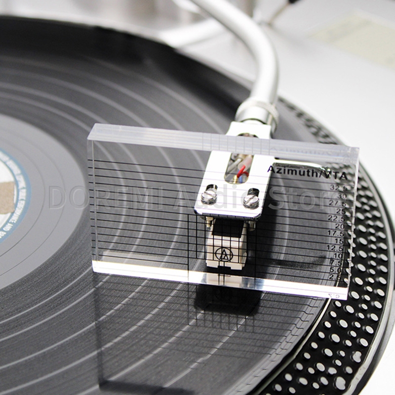 Tone Arm VTA and Cartridge Azimuth Alignment Ruler Vinyl Record Player ...