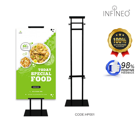 Adjustable Height Metal Poster Stand Foamboard Poster Display Stand ...