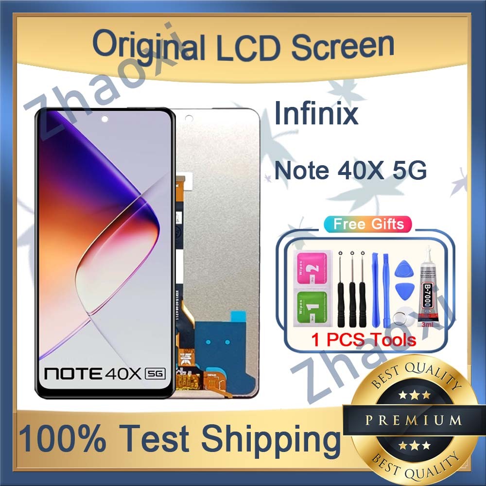 Original Infinix Note 40X 5G X6838 LCD Screen With Frame Replacement ...