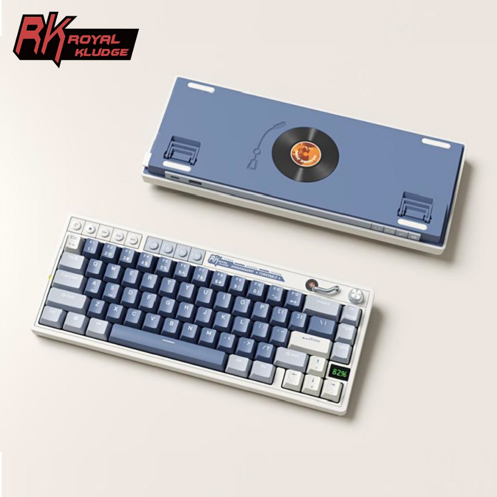 Royal Kludge RK M65 Ocean Blue 66 Key Tri-Mode RGB Wired Bluetooth 2.4G ...