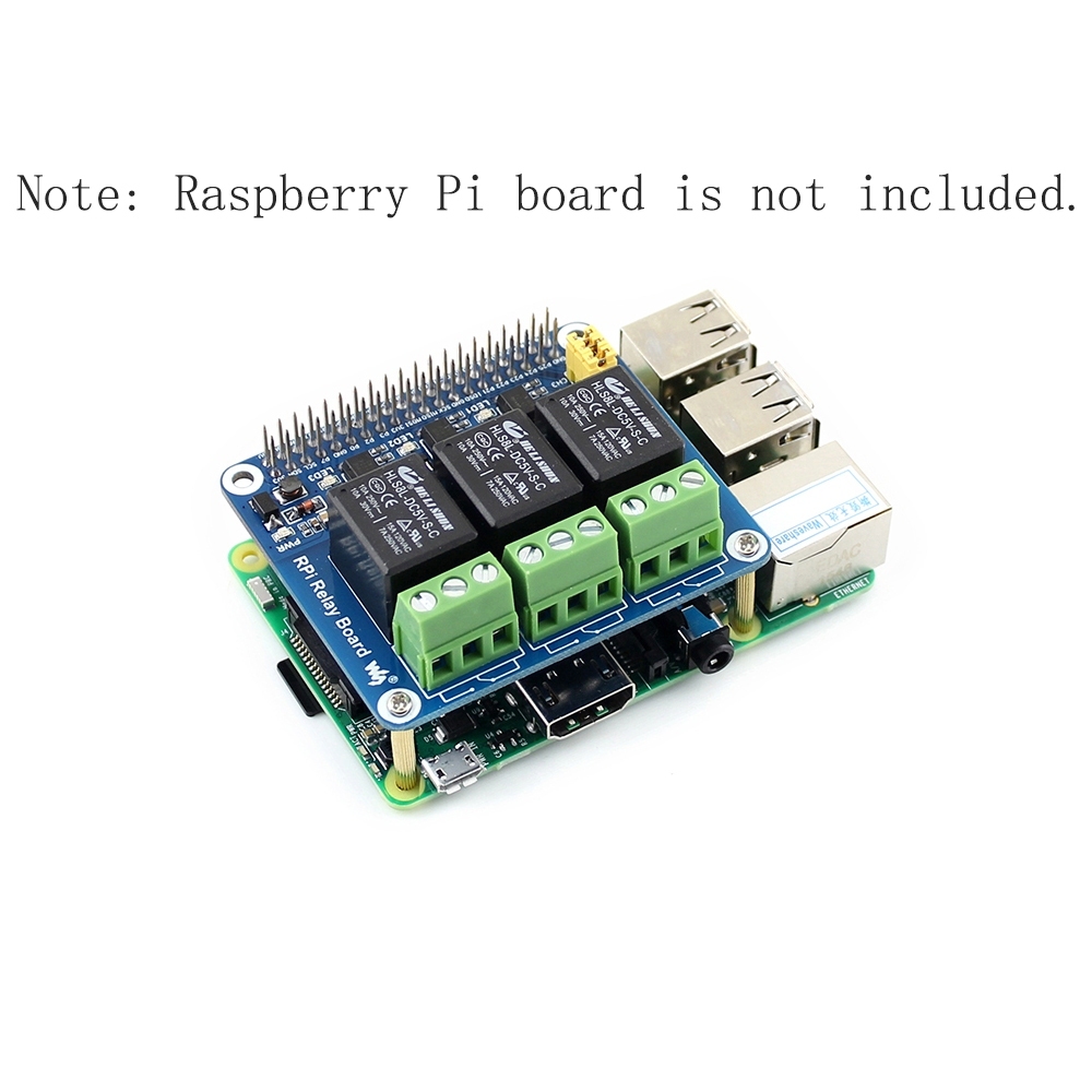 5V 3-Channel Relay Expansion Board for RPI Raspberry Pi Zero 2 W 3 ...