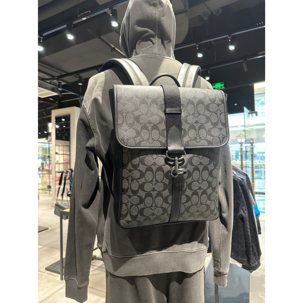 Coach/coach New Style Men's BLAINE Classic Logo Presbyopia Backpack ...