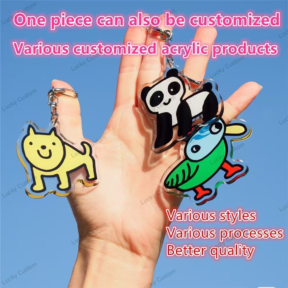 Custom keychain acrylic Custom Acrylic Keychain Standee Keyring Badges ...