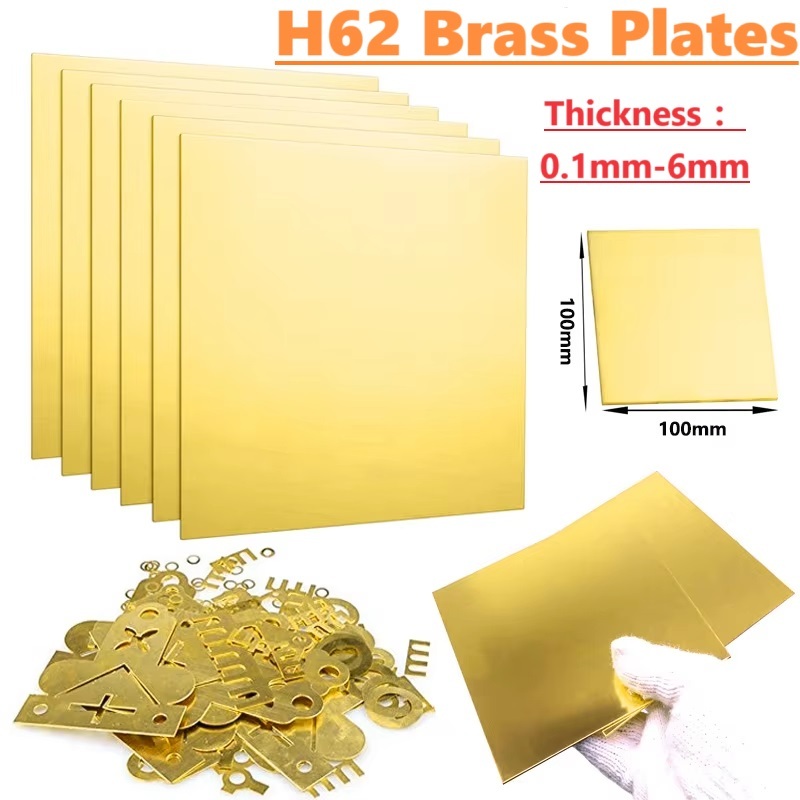 H62 Brass Plate Copper Plate Brass Sheet Processing DIY Manual 0.5 0.8 1.0 1.2 1.5 2 3 4 5 6 mm ...